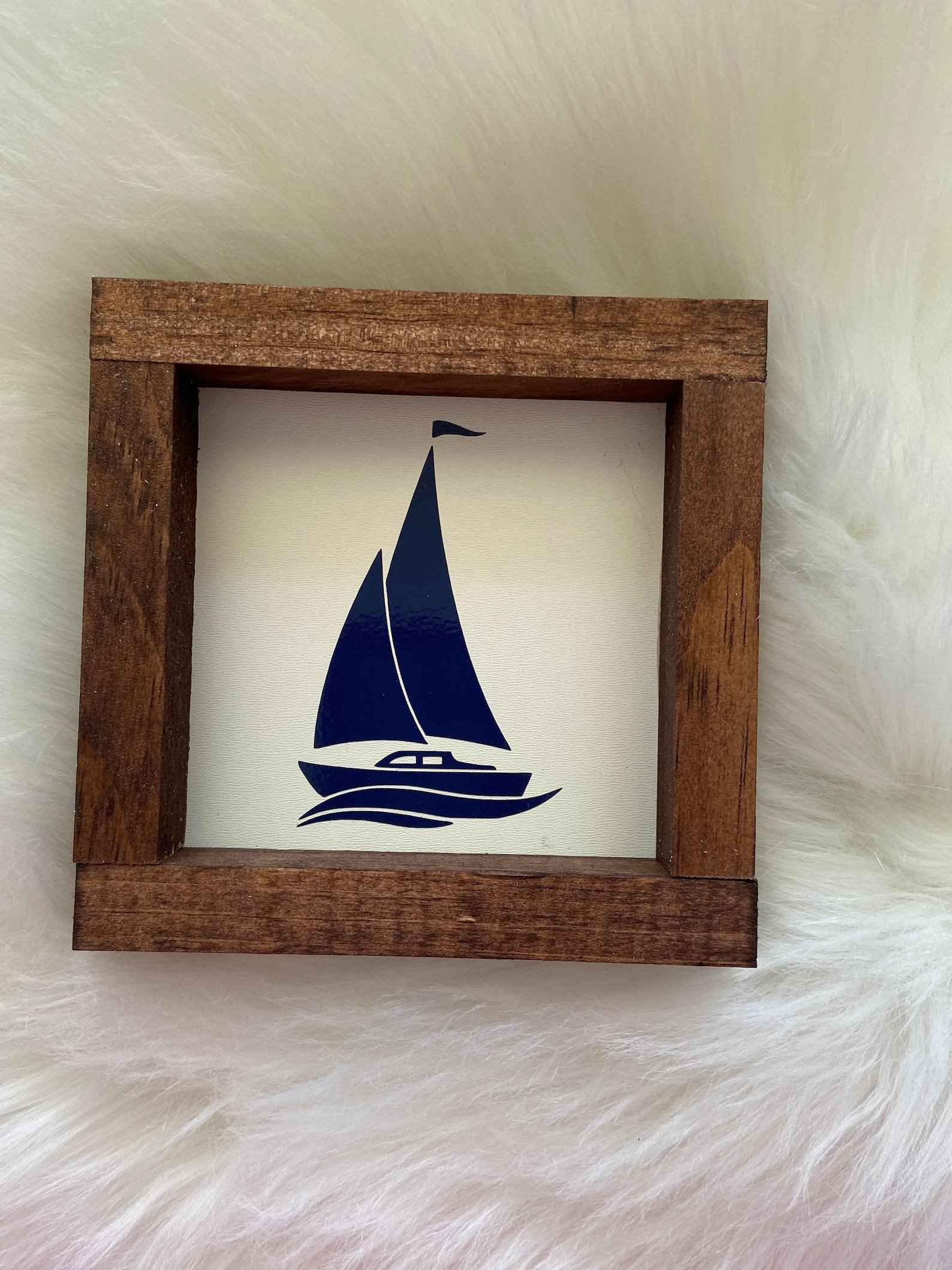 Nautical Mini Wood Sign Compass Boat Wheel Anchor - Etsy