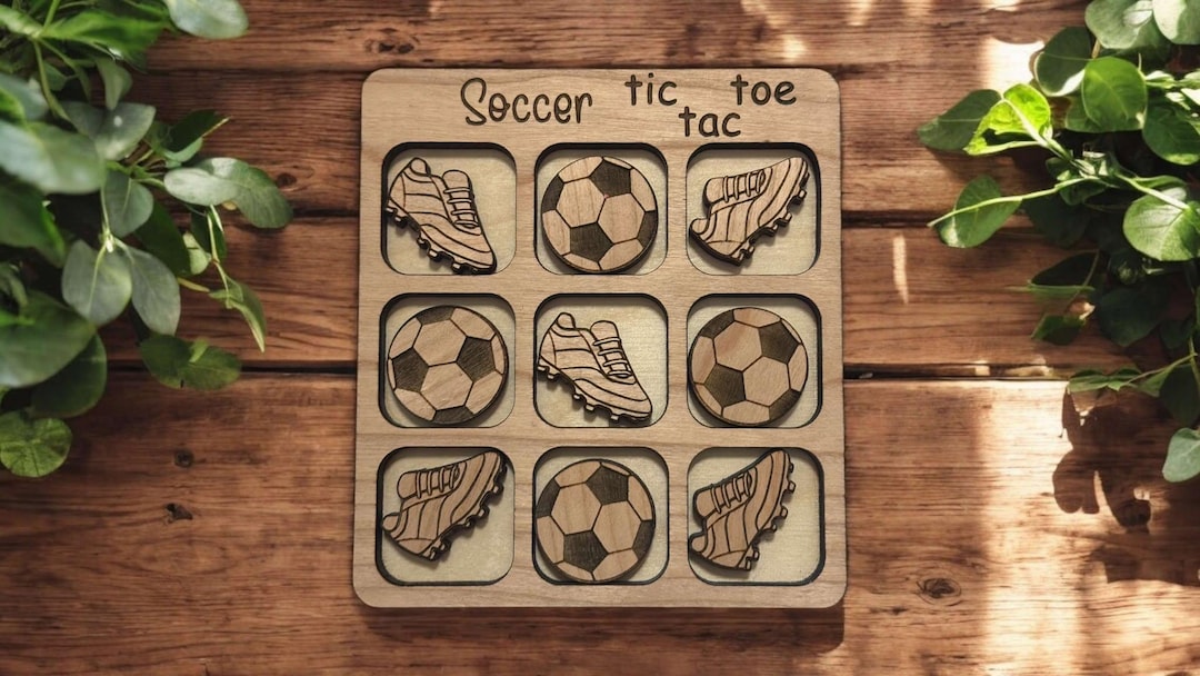 Soccer Tic Tac Toe: Travel Board Game With Organza Bag - Etsy