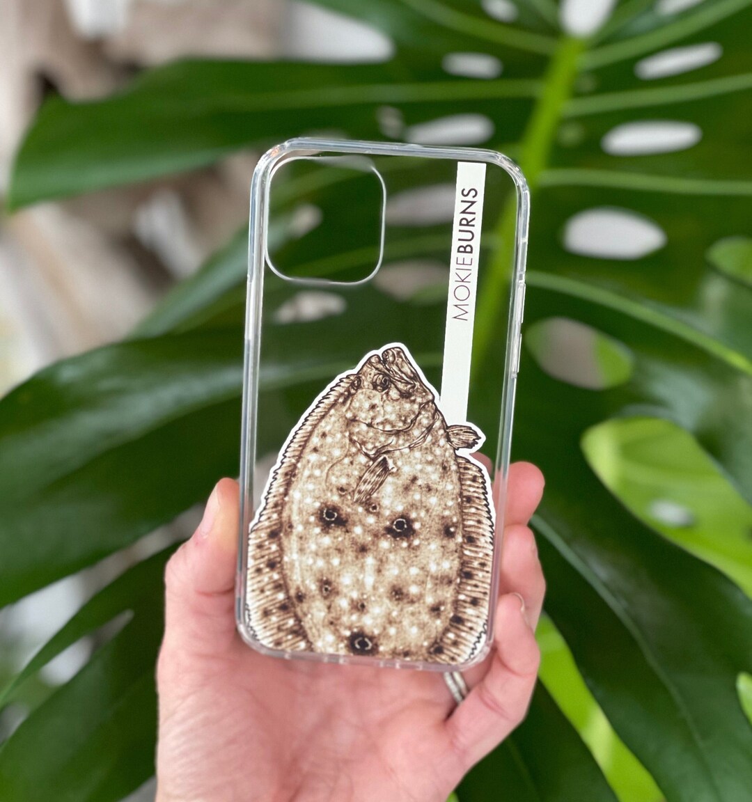 Gulf Flounder Printed Clear Case for iPhone all Sizes Unique Inshore ...