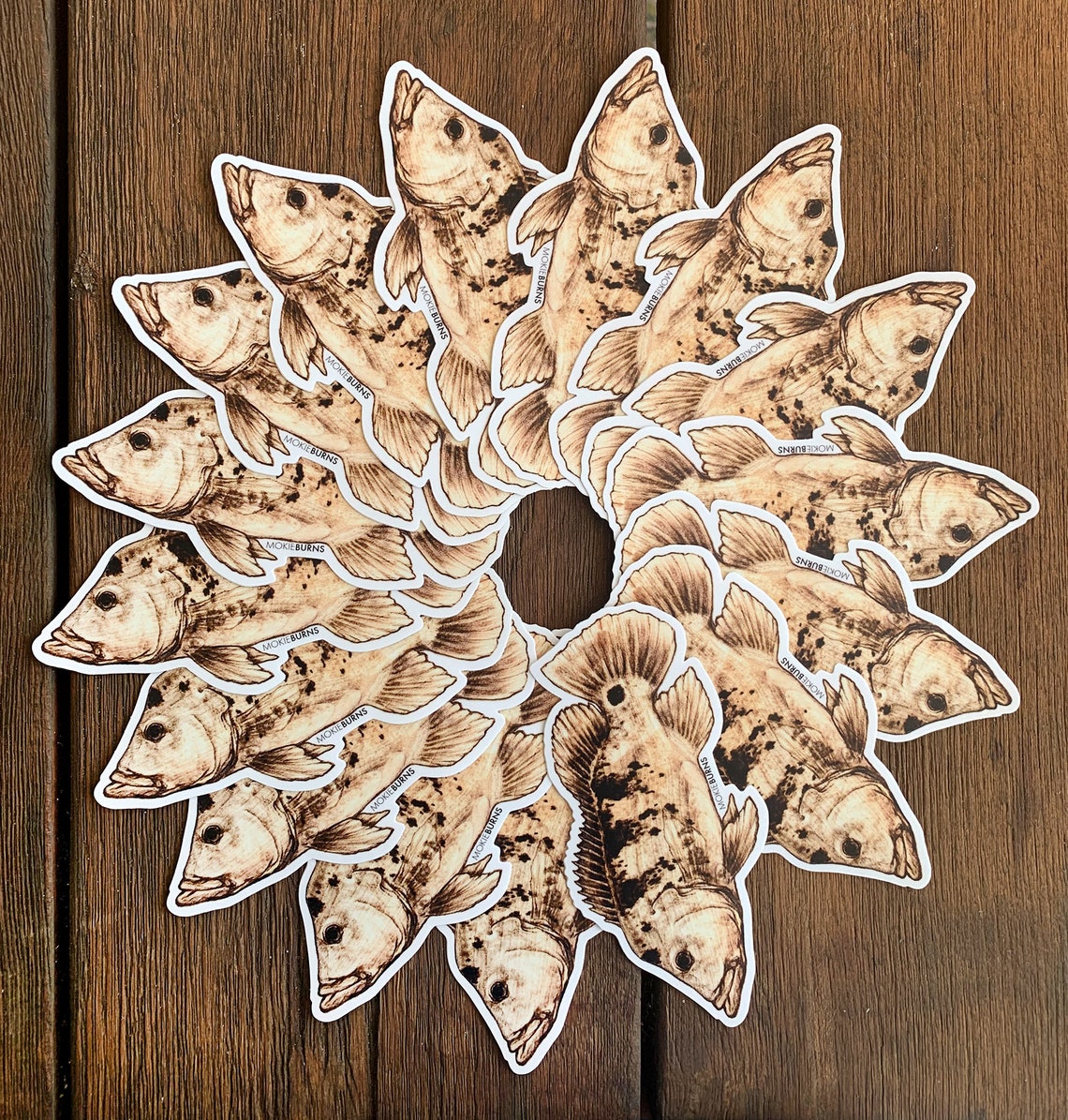 Peacock Bass Yeti Vinyl Decal Bass Fishing Art Print Decor - Etsy