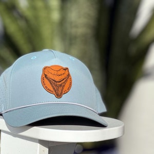 Megalodon Performance Trucker Rope Hat Snapback Fishing Cap With Laser Perforated Back Panels ...