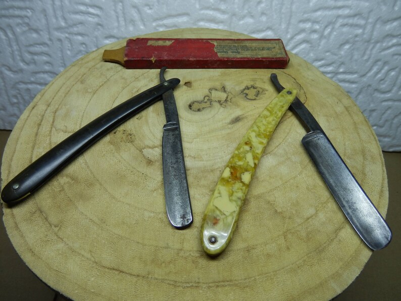 Straight Razor, Razor, Vintage Razor, Antique Razor, Antique Barber ...