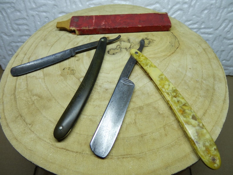 Straight Razor, Razor, Vintage Razor, Antique Razor, Antique Barber ...