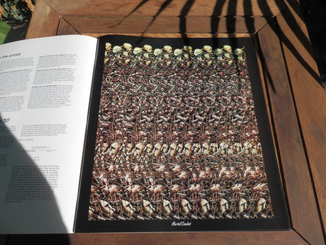 Another Dimension the Big Book Stereogram Book 3D Vision - Etsy
