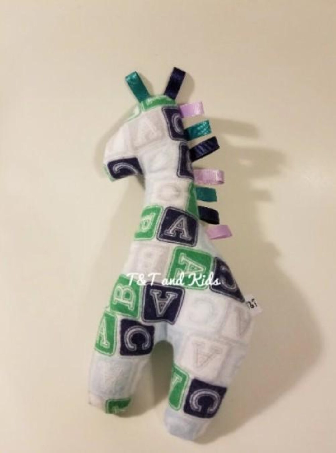 Giraffe Sensory Toy /sensory Baby Toy /baby Toy /giraffe /ribbon ...