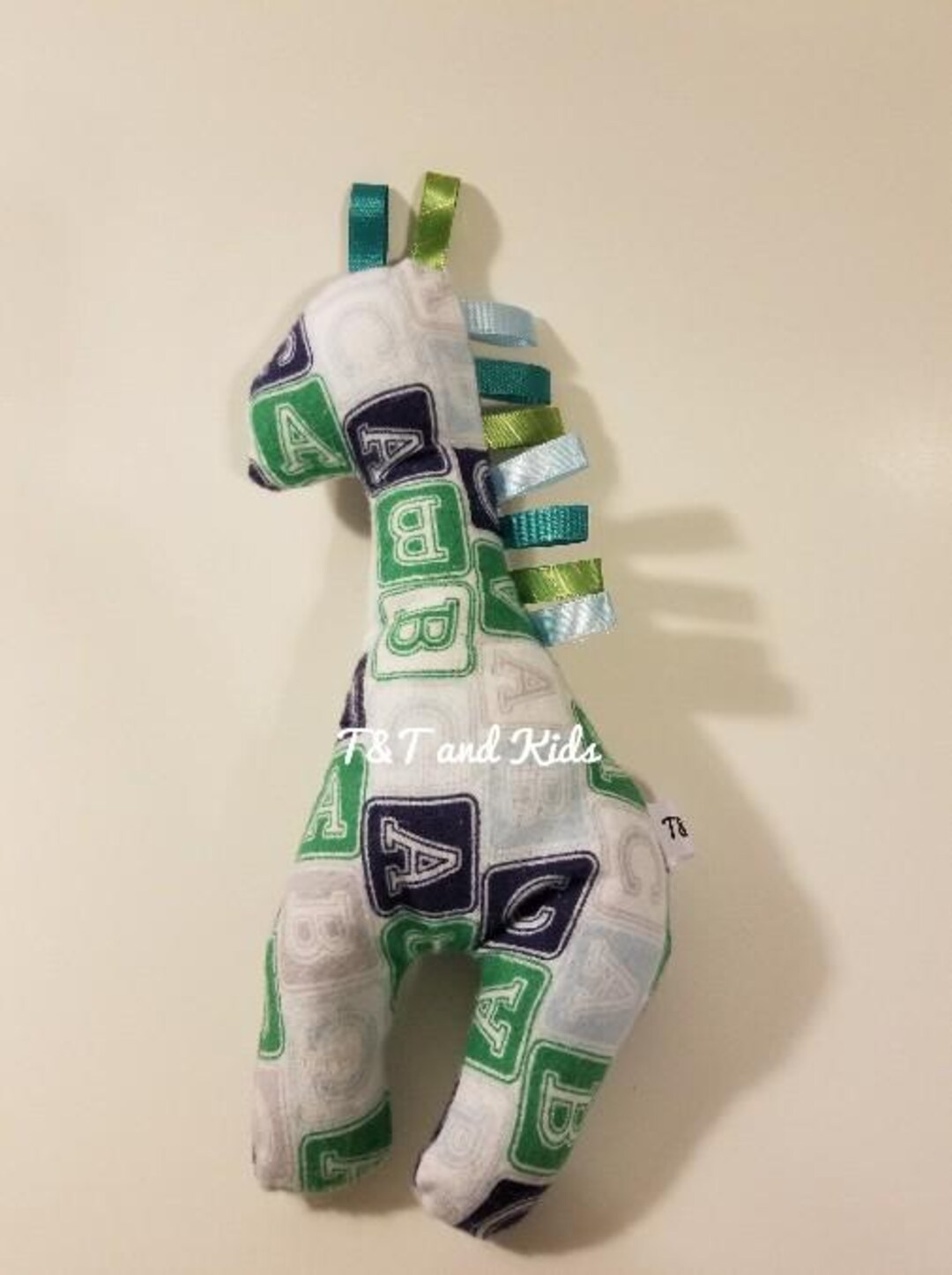 Giraffe Sensory Toy /sensory Baby Toy /baby Toy /giraffe /ribbon ...