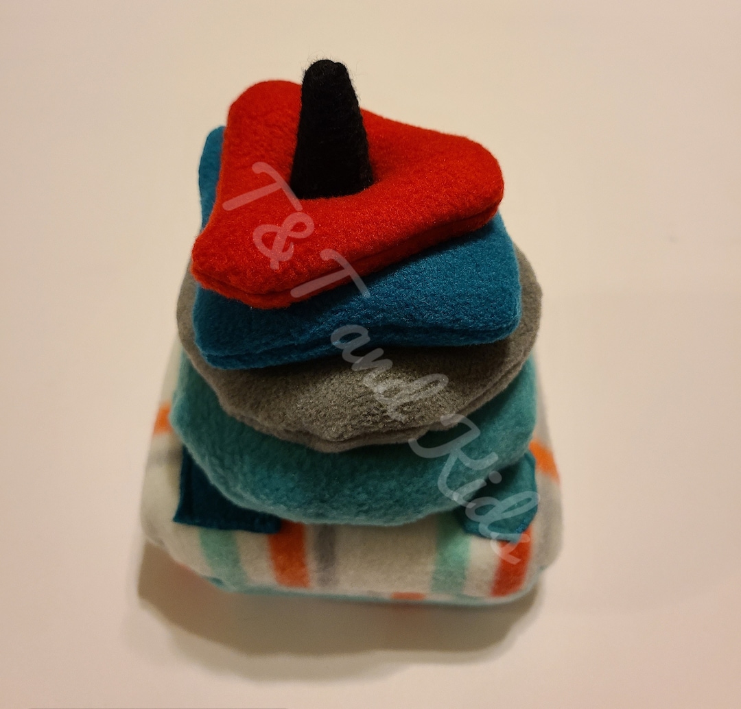 Soft Stacking Toy /shapes Toy /numbers Toy /colors /plaid /stacking Toy ...