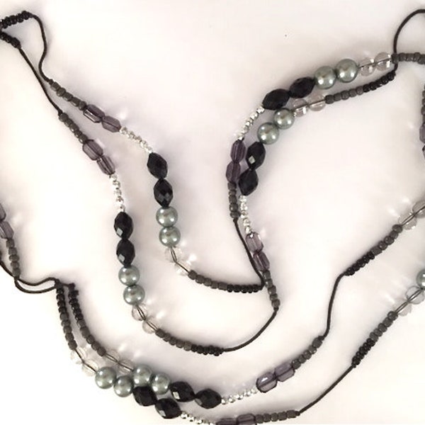 Long Beaded Necklace - Etsy