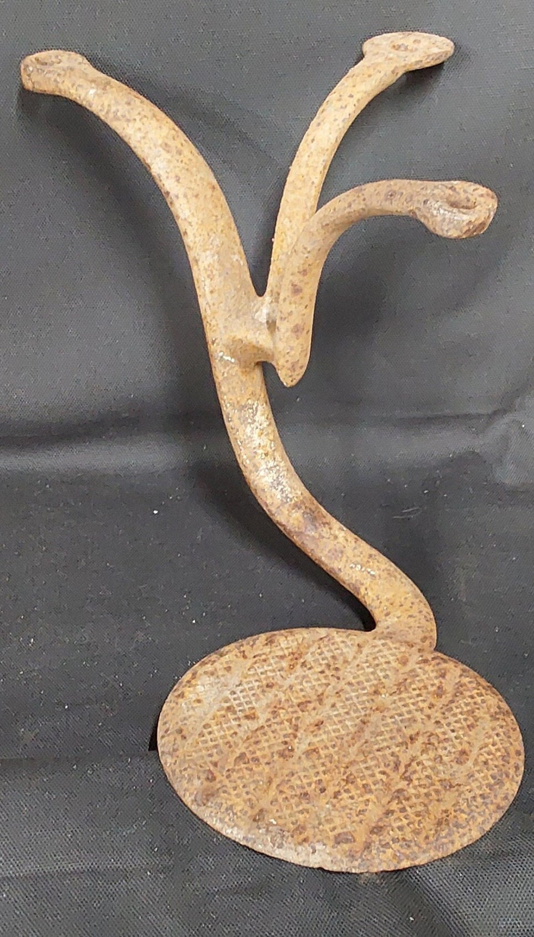 Antique Cast Iron Metal Wagon Buggy Step Round Circle B Mark 1935 Tri ...