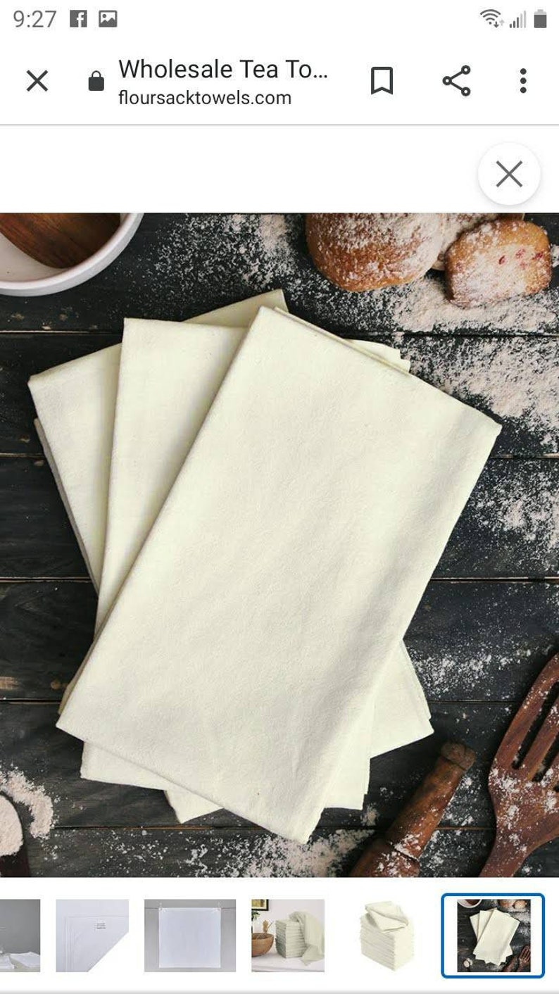 I Have Asked You Thrice for a Kitchen Towel... Flour Sack Tea | Etsy