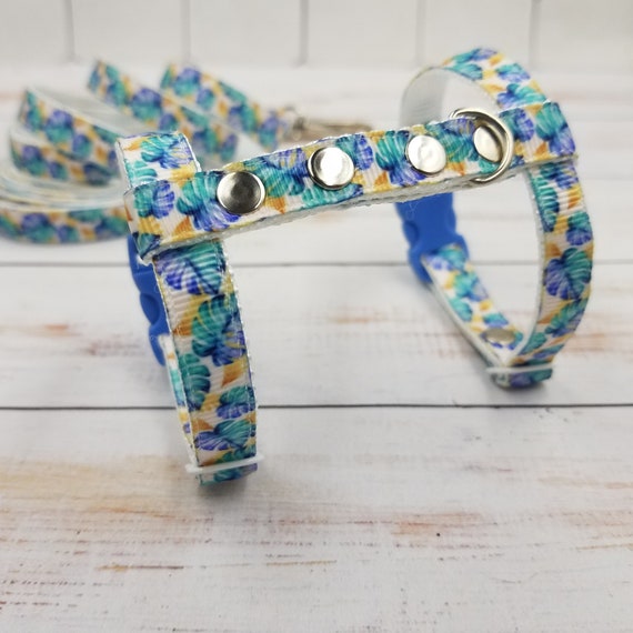 Ferret Harness and Leash Set With Monstera Print - Etsy