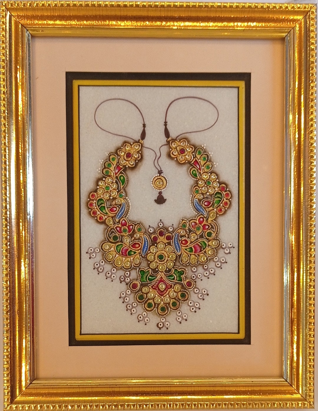 Shree Handicrafts Hand Made Marbel Photo Painting Include Real - Etsy ...