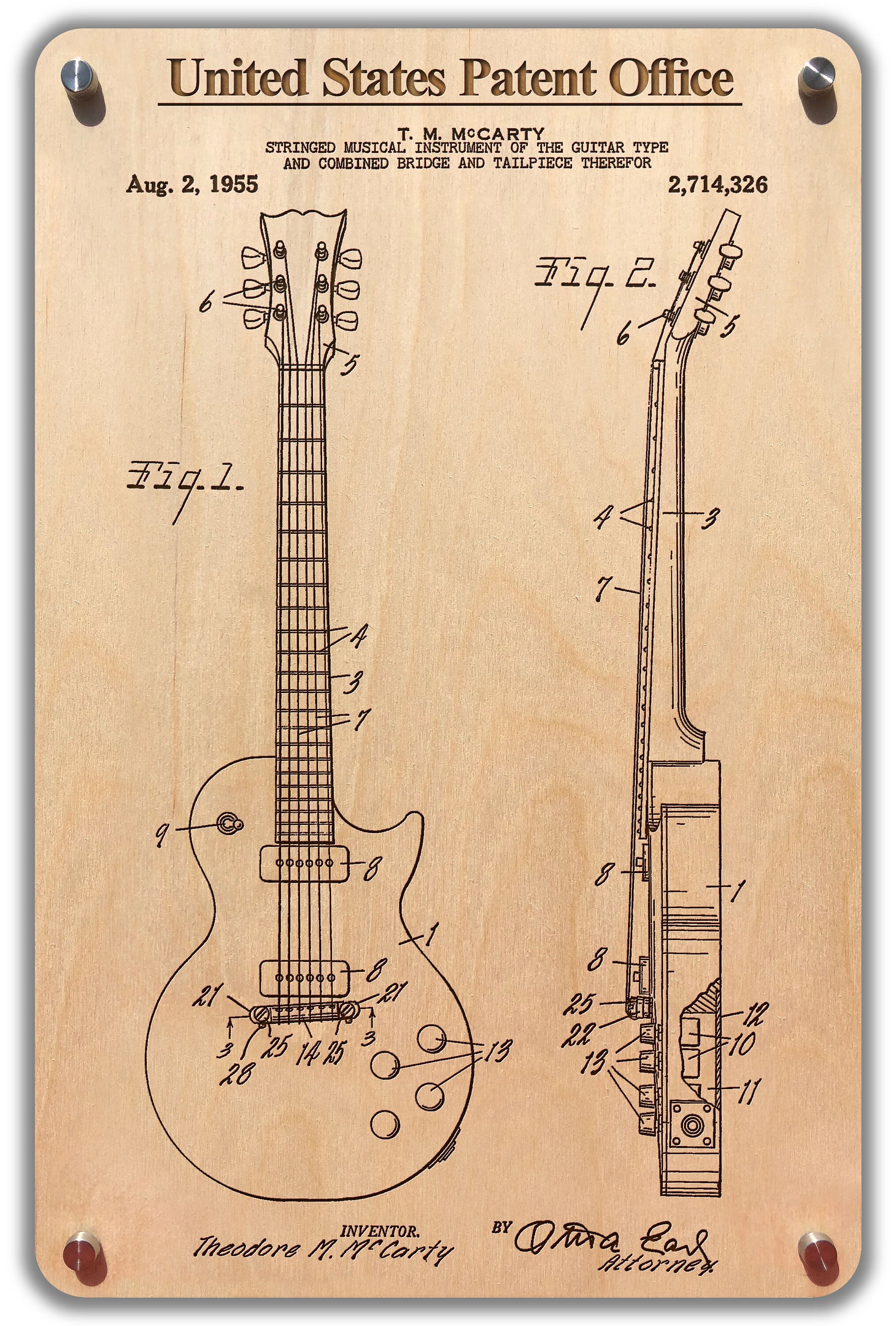 Laser-engraved Patent Displays - Etsy