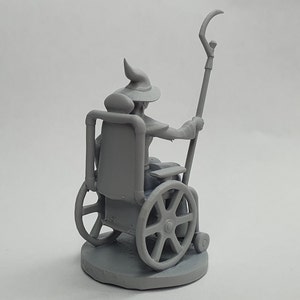 Human Wizard Female in Wheelchair D&D dnd Mini Primed - Etsy