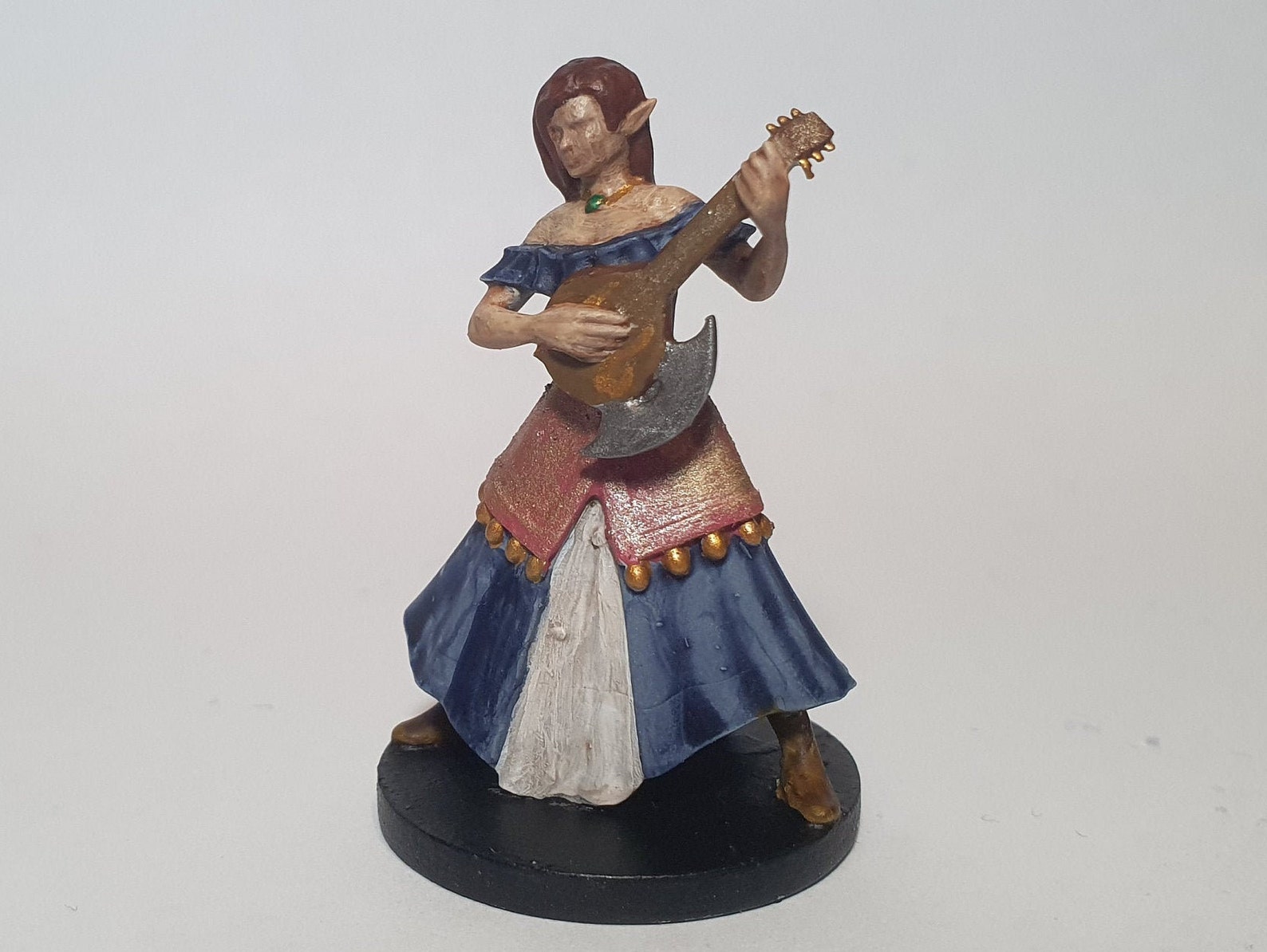 Elf Bard Female D&D DnD Mini Painted Dungeons and Dragons | Etsy