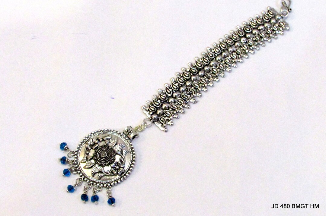 Antiguo oxidado étnico Boho Maangtika Bollywood Diseñador joyería india ... Antiguo oxidado étnico Boho Maangtika Bollywood Diseñador joyería india ...