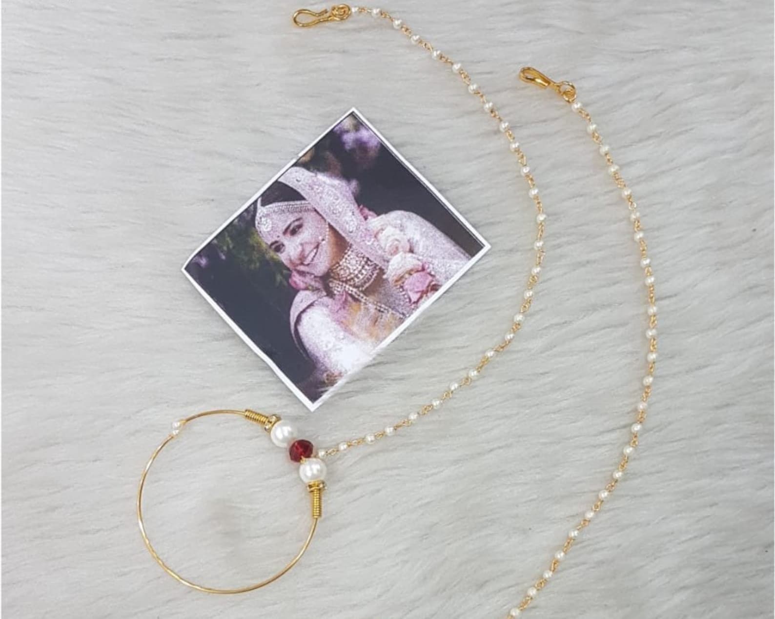 Indian Traditional Nath Bridal Jewelry, Nose Pins, Bridal Nose Clips ...