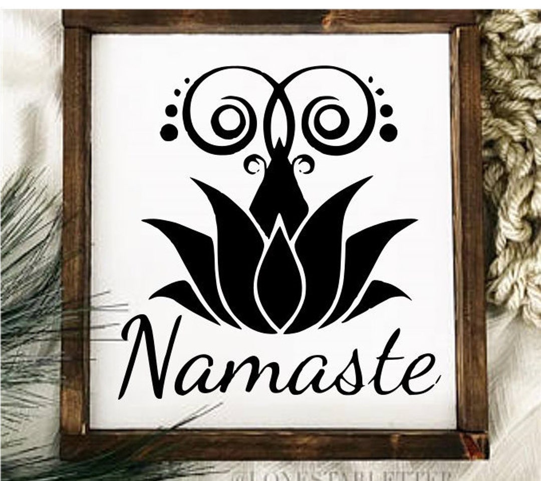 Namaste Svg - Etsy