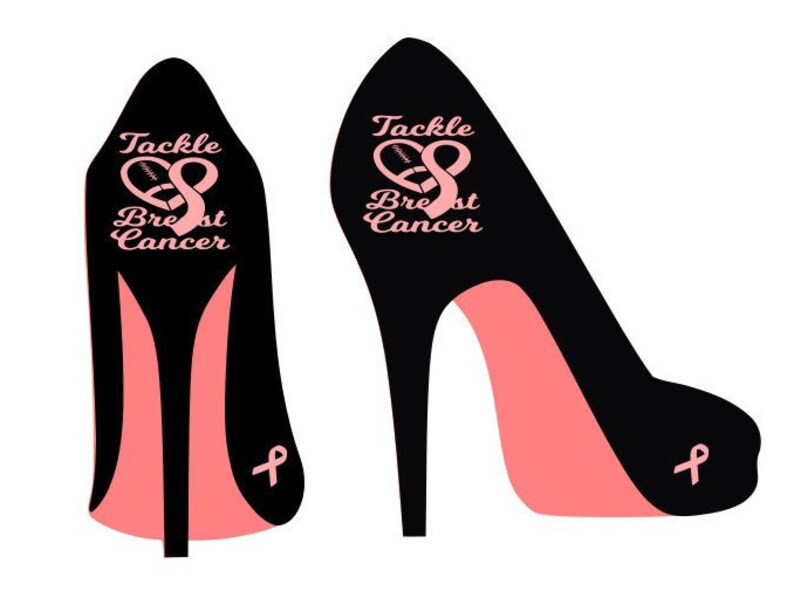 High Heel Breast Cancer Svg Etsy