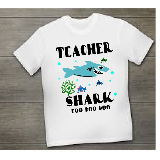 Teacher Shark Svg - Etsy