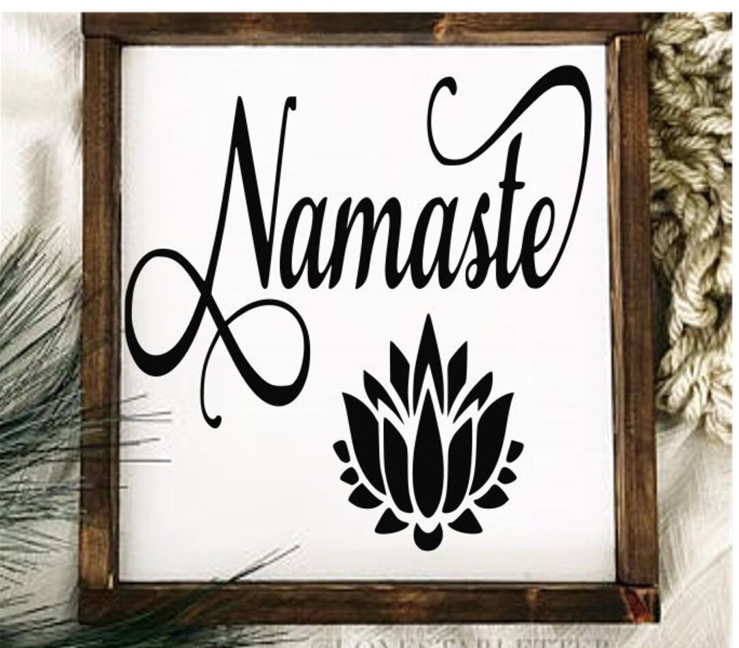 Namaste Svg - Etsy