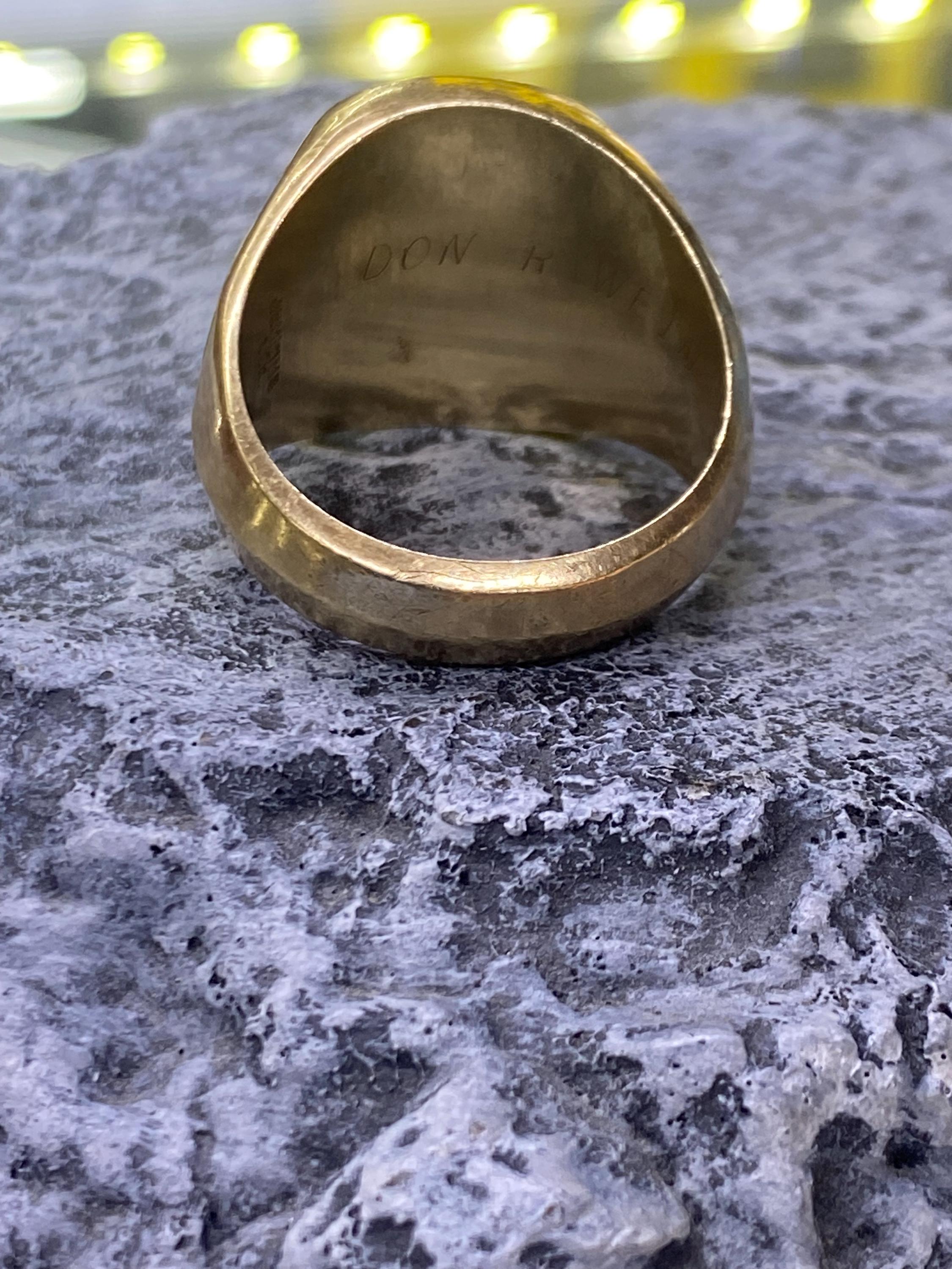 Vintage Mens Buick Master Sales Club 10k Ring Sz 12.75 - Etsy