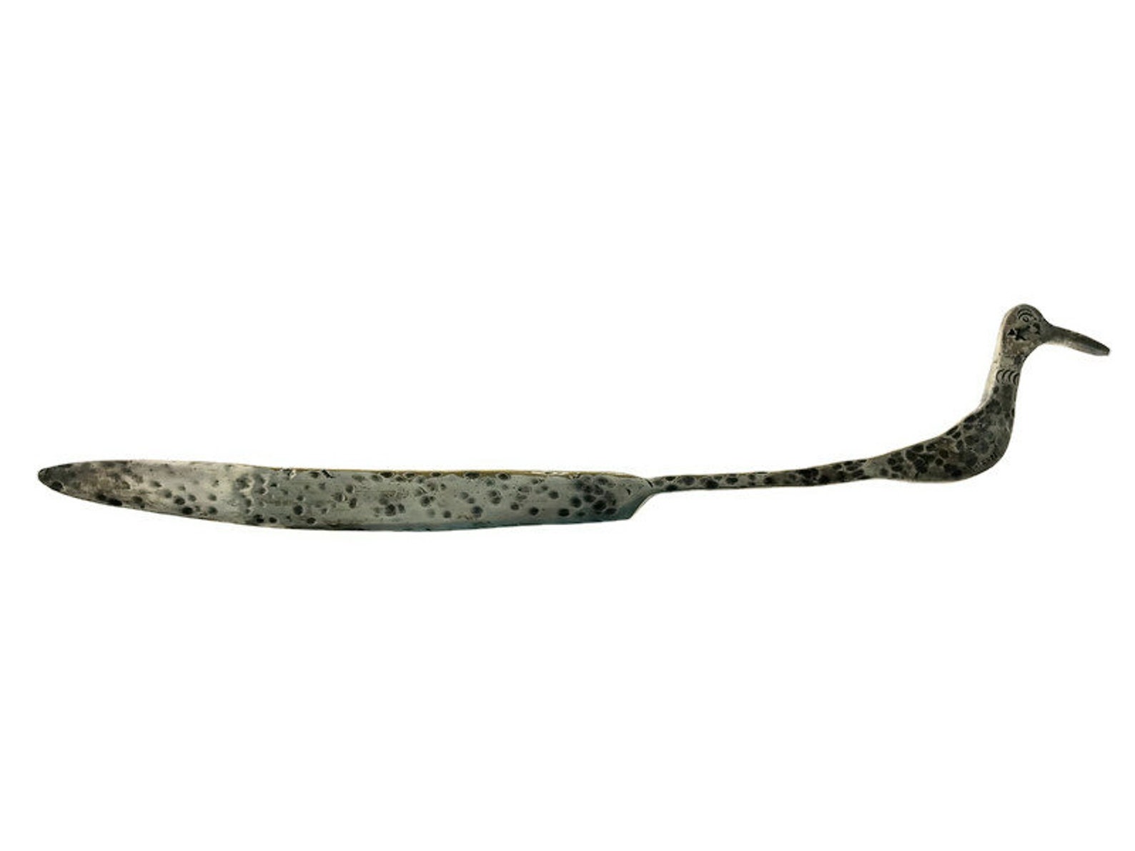 VALENTI Heavy Silver Plated Hammered (spain Barcelona) Letter Opener in ...