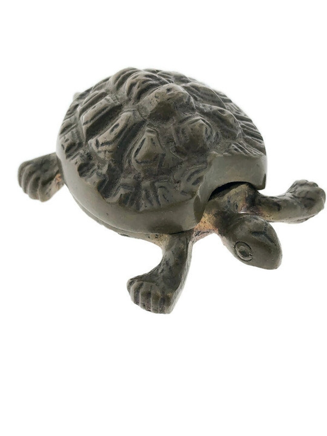 Bronce Pill (?) Box in the Shape of a Turtle With Lid. - Etsy