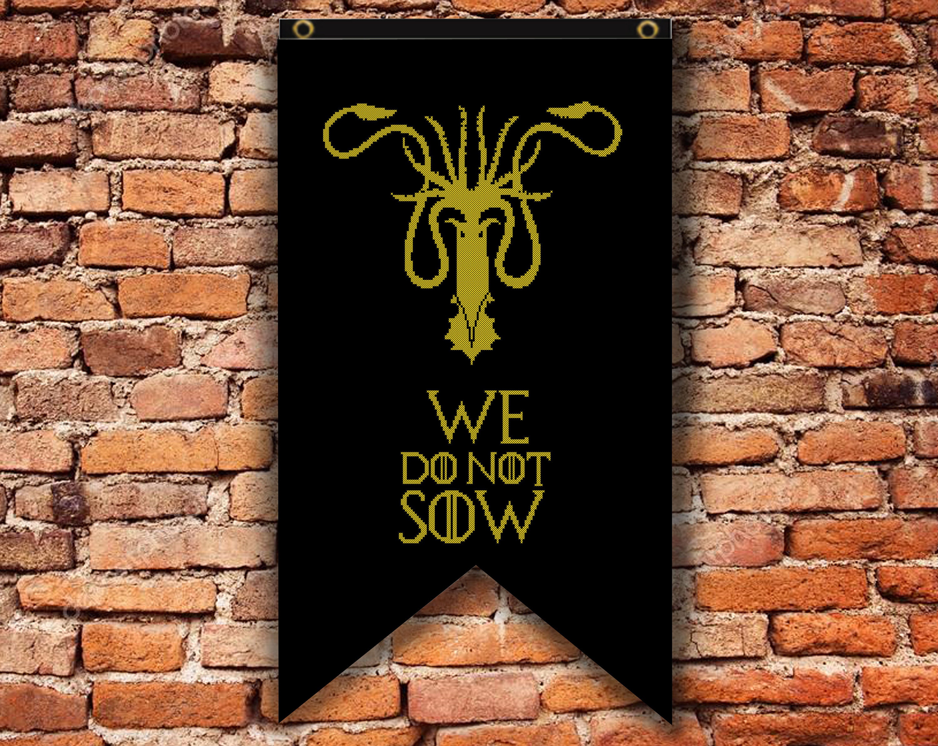 House Greyjoy Cross stitch pattern family flag modern chart | Etsy