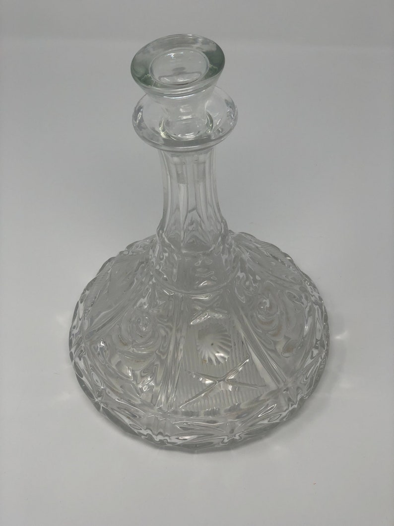 Flat Bottom Glass Decanter - Etsy