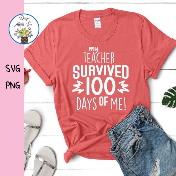 My Students Survived 100 Days of Me Svg - Etsy