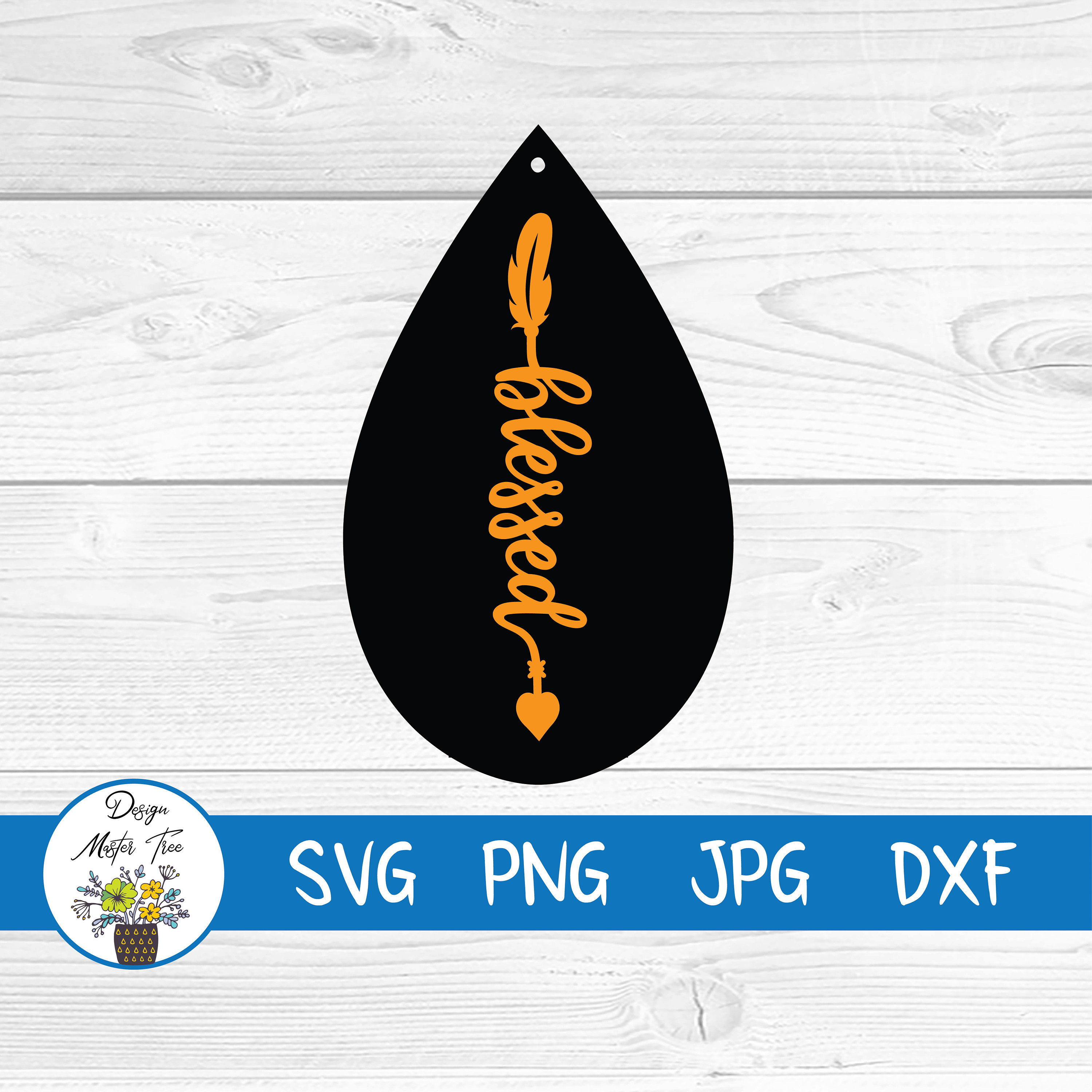 Blessed Earring Svg, Earring Svg, Leather Earring Svg, Teardrop Earring ...