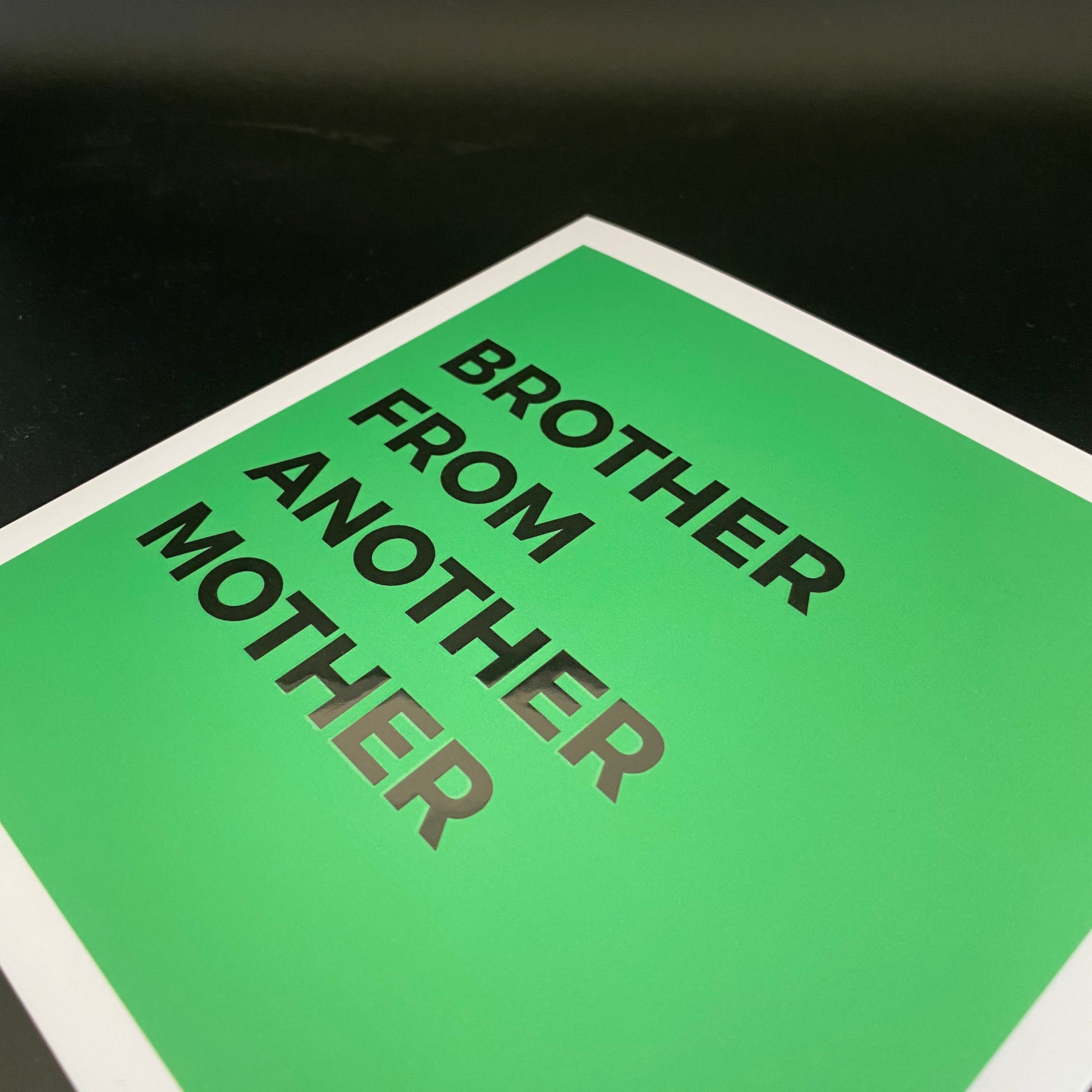Birthday Card 'brother From Another Mother' Male Cards, Stylish, Step ...