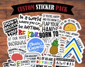 Custom Sticker Pack Diversely Human Choose Any 4 Stickers | Etsy