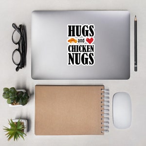 Hugs and Chicken Nugs Sticker - Diversely Human - Autism Life - Autism ...