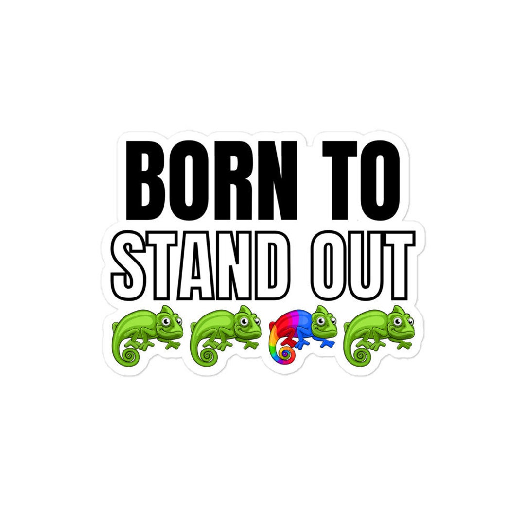 Born to Stand Out Sticker - Diversely Human - Disability Sticker ...