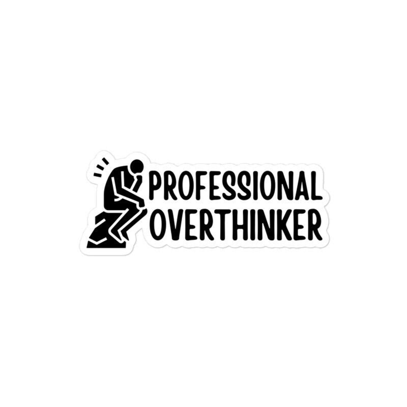 Overthinker Sticker Stickers Stickers, Labels & Tags etna.com.pe