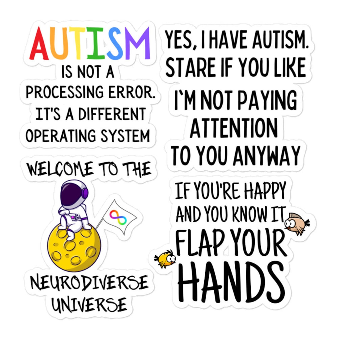 Autism Awareness and Acceptance Sticker Pack - Diversely Human - Autism ...