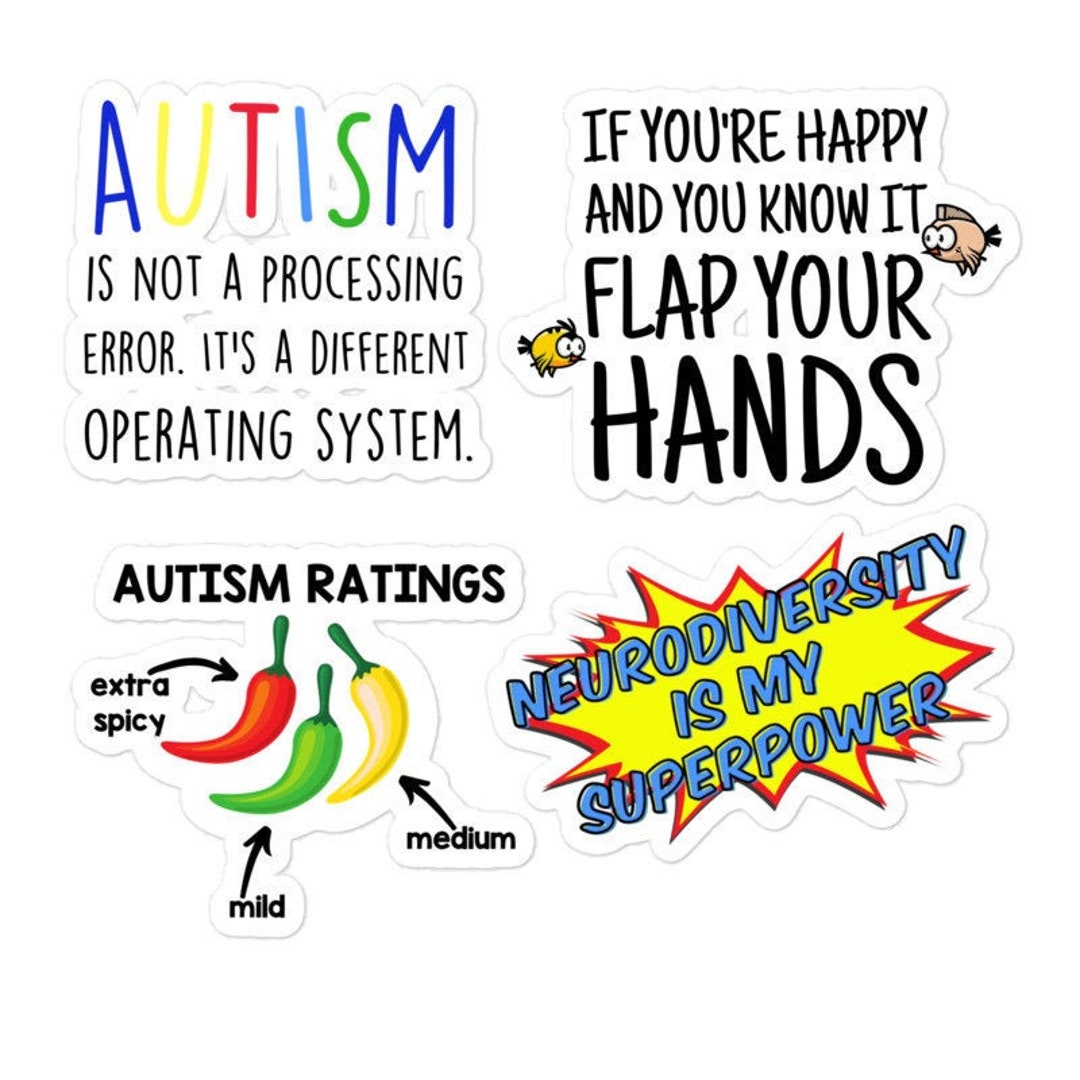 Autism Awareness and Acceptance Sticker Pack Diversely Human - Etsy