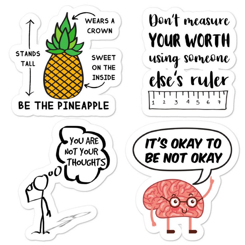 Mental Health Awareness Sticker Pack 2 - Diversely Human - Mental ...