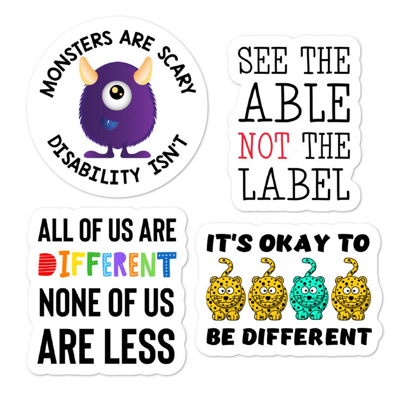 Disability Awareness Sticker Pack 1 Diversely Human - Etsy