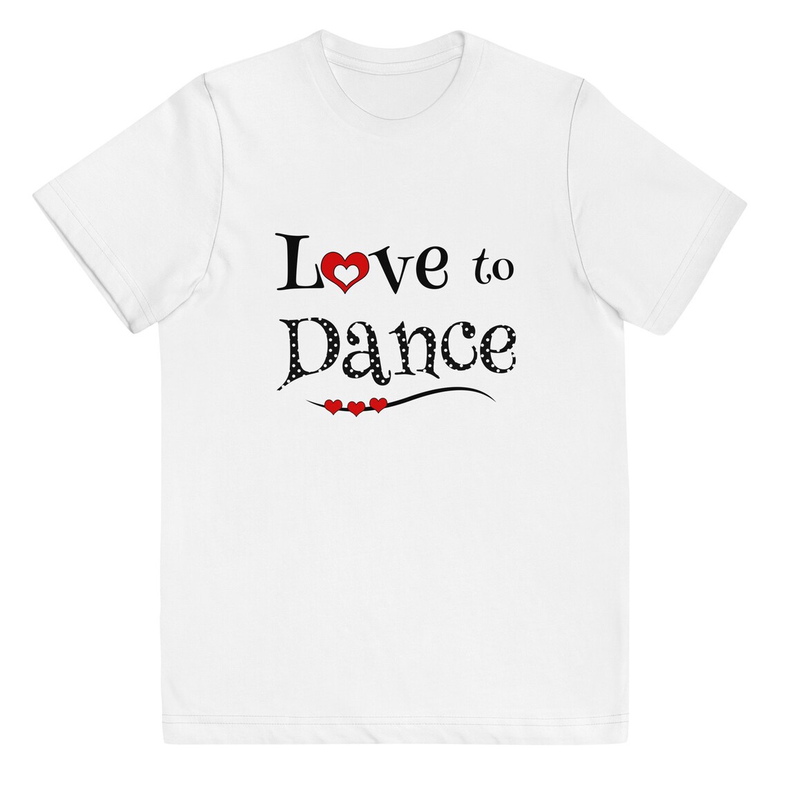Girls Love to Dance Shirt Cute Dance Recital Gift Graphic Tee for ...
