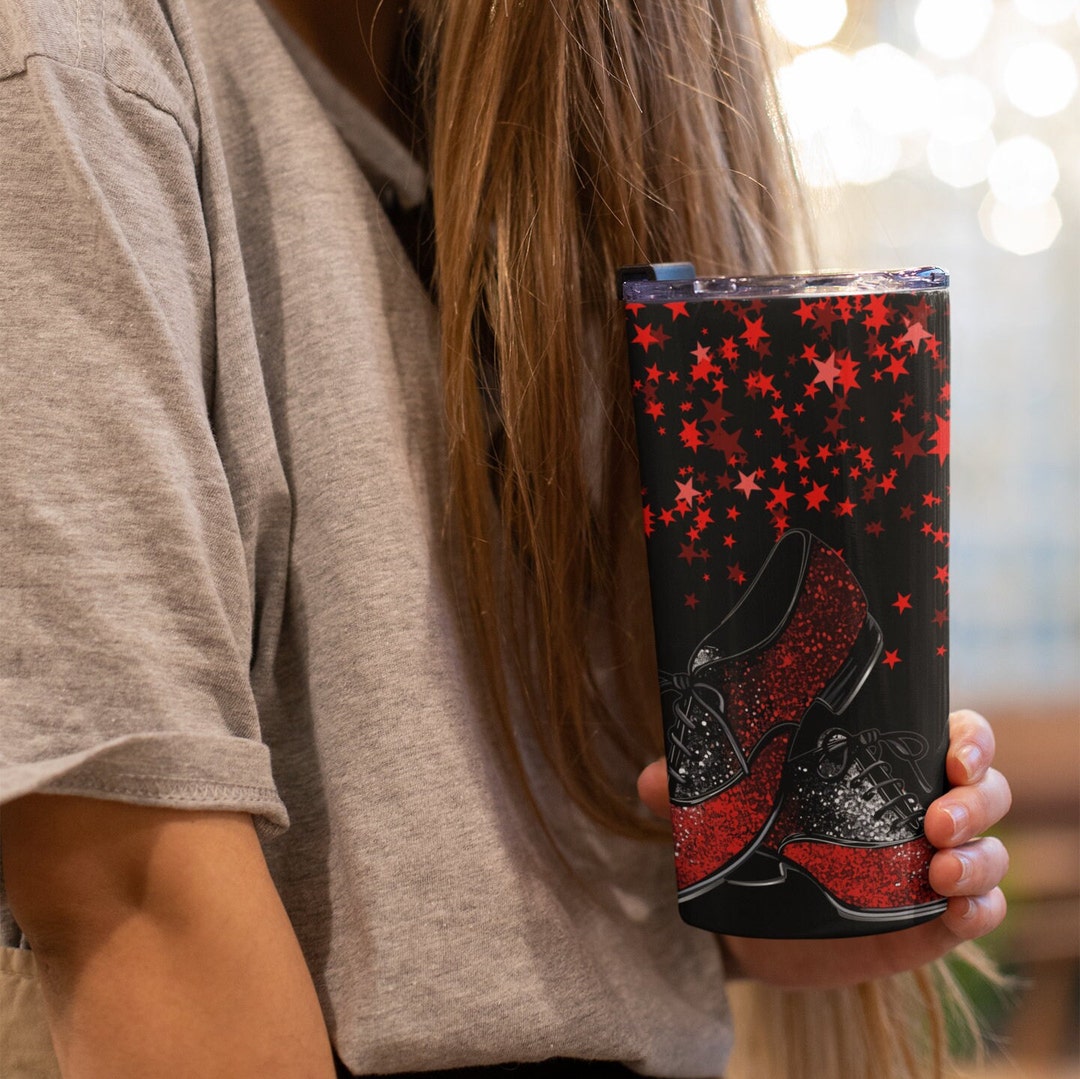 Sparkly Red Tap Shoes Stainless Steel Tumbler 20oz, Dance Teacher Gifts ...