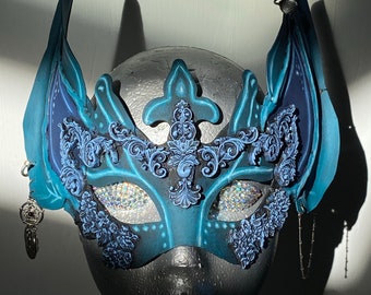Blue Fairy Mask - Etsy