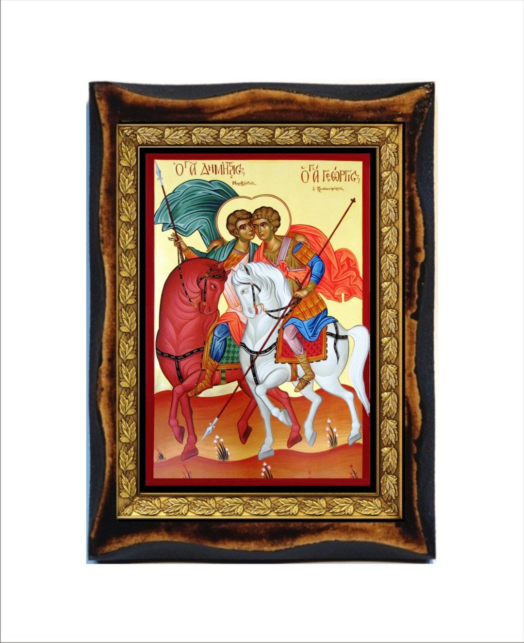 Saints George and Demetrius Saints George Et Demetrius - Etsy
