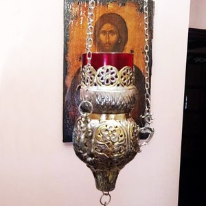 Hanging Silver Gold Christian Vigil Lamp Christian Hanging Silver Gold ...