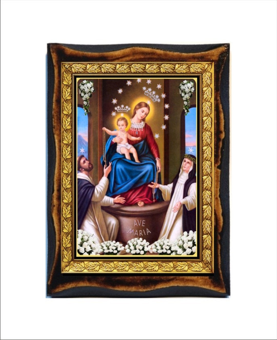 Ave Maria Hail Mary Veneration of Mary in the Catholic Church Handmade ...
