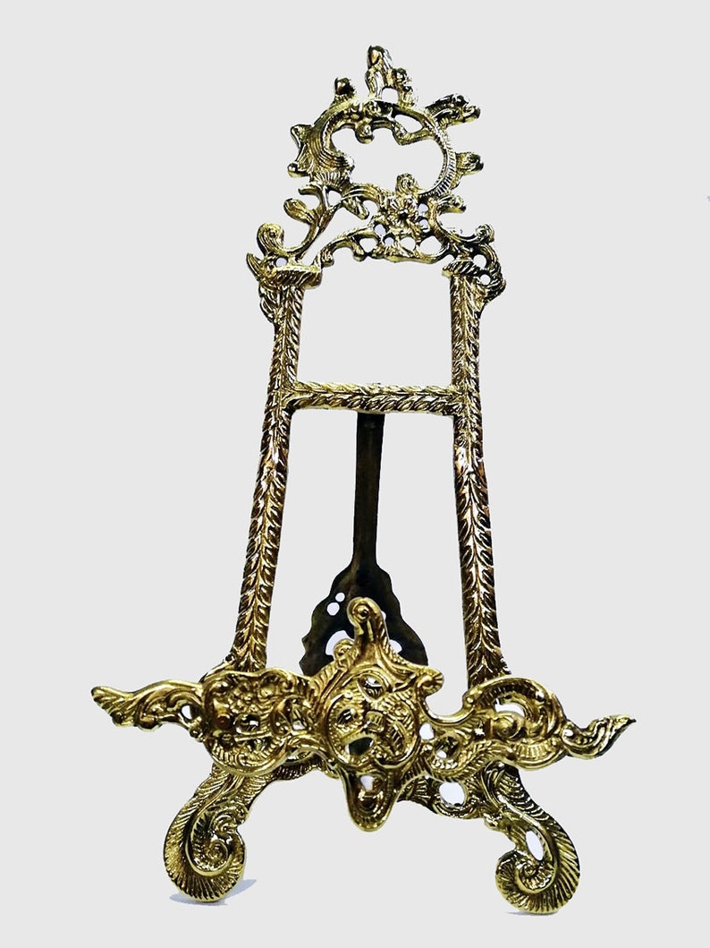 Vintage Brass Frame Stand Brass Bible Stand Victorian - Etsy