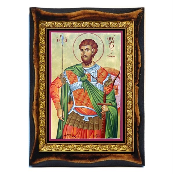 Saint Theodore Icon - Etsy