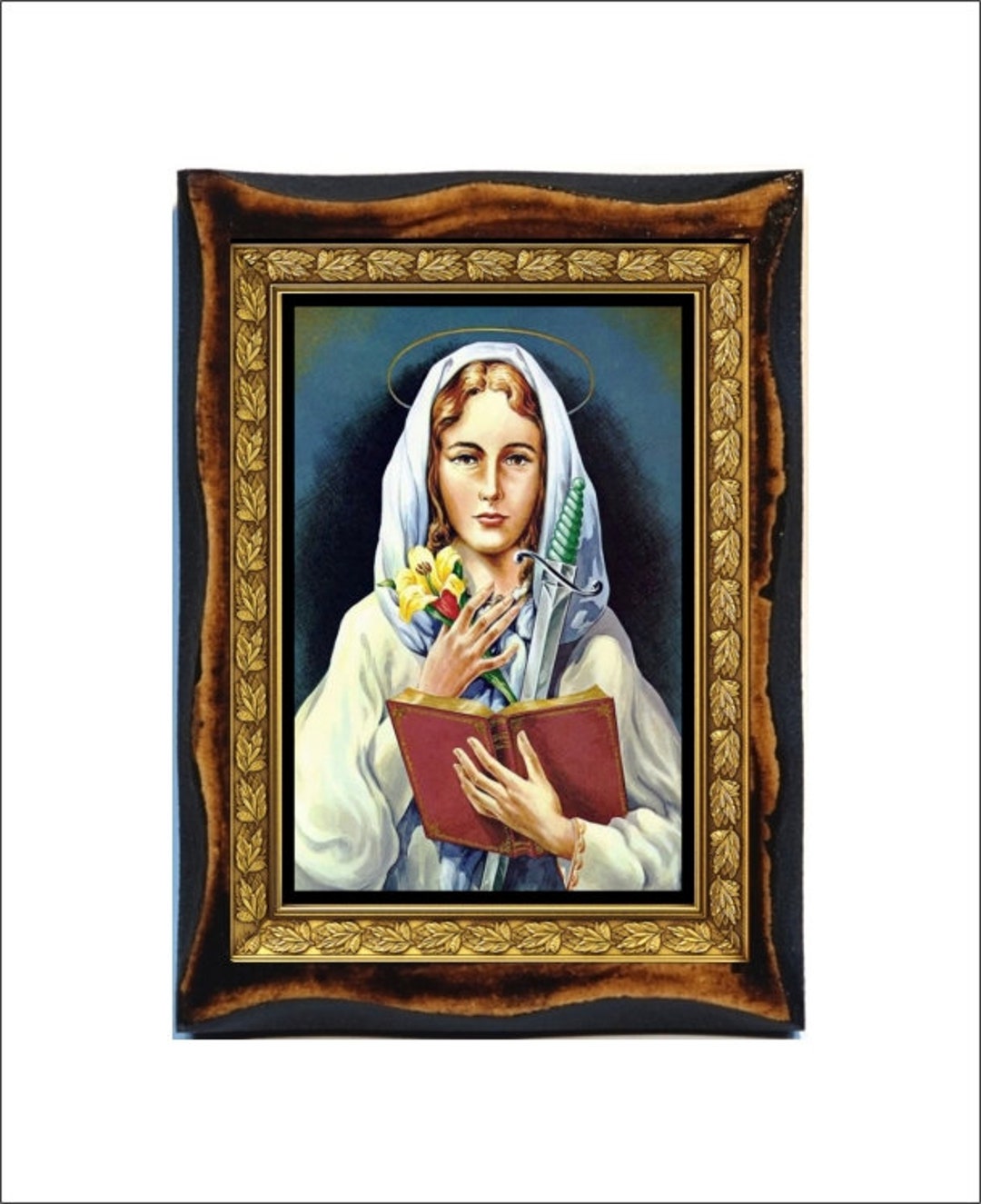 Saint Dymphna Santa Dinfna Dymphne De Geel Lily of Éire Święta Dymfna ...